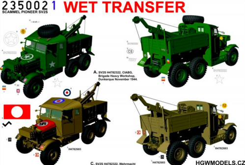 HGW Models 235002 Scammel Pioneer SV2S Stencils