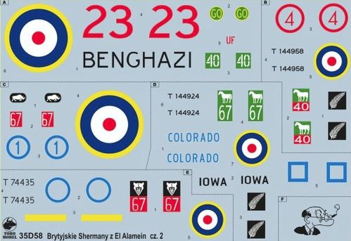Toro Model 35D58 Brytyjskie Shermany z El-Alamein - cz.2