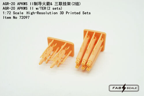 Fab Scale Fa72097 AGR-20 APKWS II with TER (2 Sets / 3D-Printed)