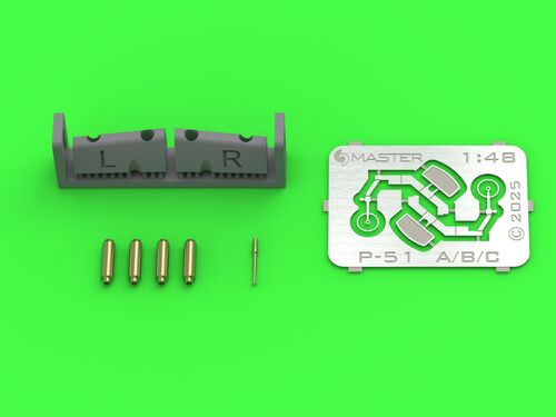 Master AM-48-185 P-51B Mustang - armament & gunsight detail set (for Eduard)