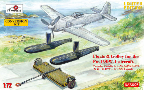 A-Model NA72007 Floats & Trolley for Fw-190 W-1 Fighter