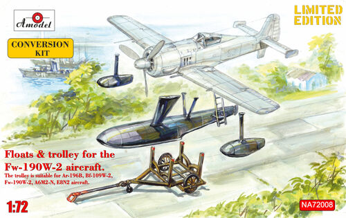 A-Model NA72008 Floats & Trolley for Fw-190 W-2 Fighter