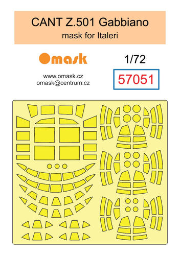 Omask 57051 CANT Z.501 Gabbiano - Mask Set (for Italeri Kits)