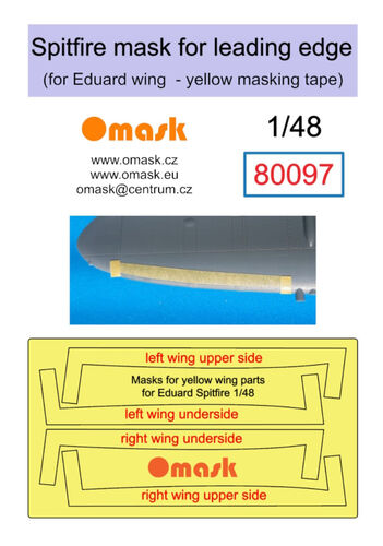 Omask 80097 Supermarine Spitfire - Mask for Leading Edge (for Eduard Kits)