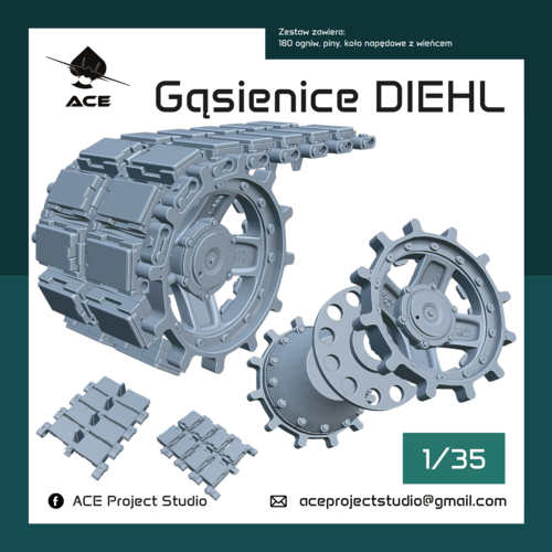 ACE PROJECT STUDIO 004 Tracks DIEHL Type for Polish T-72 and PT-91