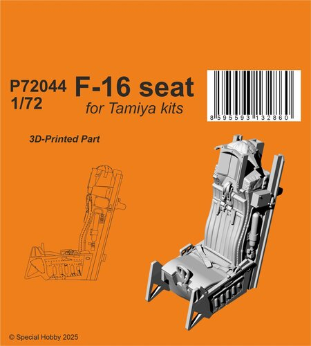 CMK P72044 F-16 Seat (For Tamiya)