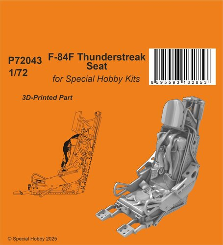 CMK P72043 F-84F Thunderstreak Seat (For Special Hobby)