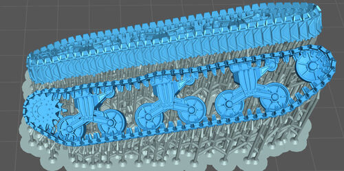 EMP3D 72011667 Gąsienice i układ jezdny do czołgów Sherman i pochodnych - Wersja 4 (3D-Printed)
