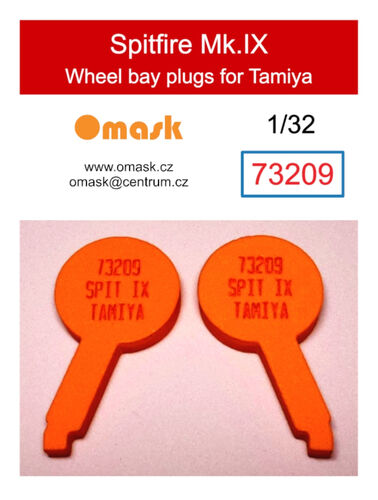 Omask 73209 Supermarine Spitfire Mk.IX - Wheel Bay Plugs (for Tamiya Kits)