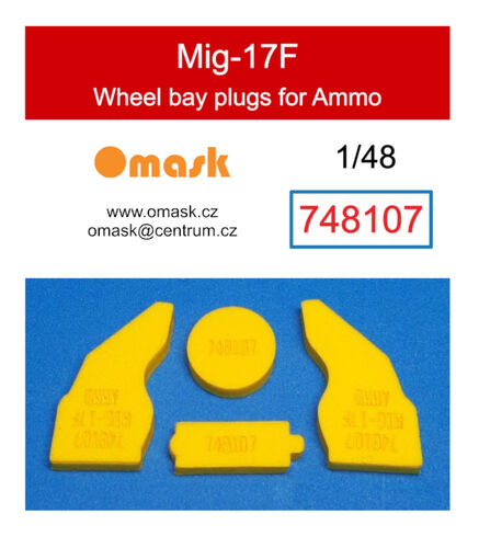 Omask 748107 Mig-17 F - Wheel Bay Plugs (for Ammo Kits)