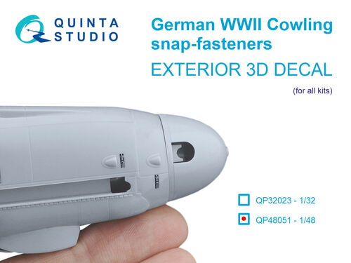 Quinta Studio QP48051 German WWII Cowling Snap-Fasteners (for All Kits)