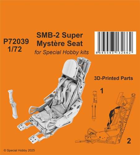 CMK P72039 SMB-2 Super Mystère Seat (For Special Hobby)