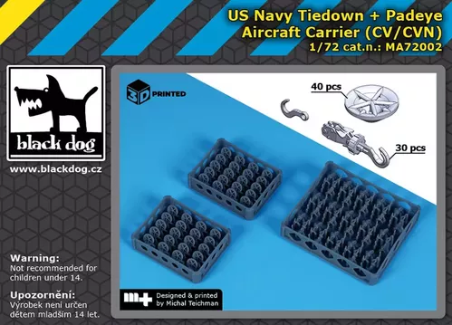 Black Dog MA72002 US NAVY tiedown + padaye (CV/CVN)