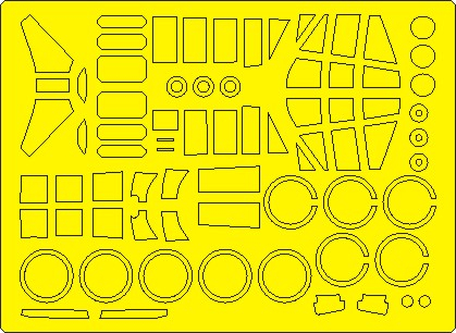 New Ware AM1288 Westland Lysander Mk.I / Mk.III - Basic Kabuki Masks (for Airfix kits)
