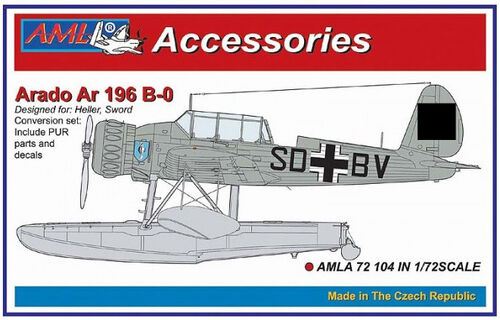 AML A72104 Arado Ar 196 B-0 - Conversion Parts (for Heller and Sword Kits)