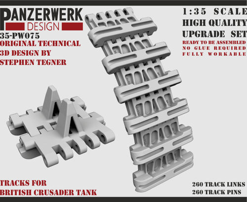 Panzerwerk Design 35-PW075 British Crusader Tank Tracks