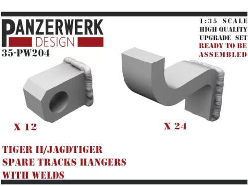 Panzerwerk Design 35-PW204 Tiger II/Jagdtiger Spare Tracks Hangers With Welds
