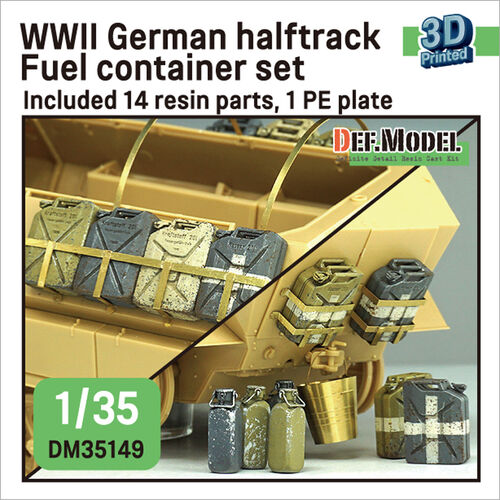 DEF Model DM35149 WWII German Halftrack Fuel Container Set For Sd.Kfz. 251 Kit