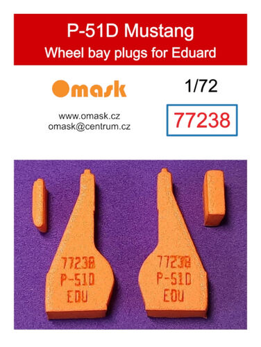 Omask 77238 North American P-51 D Mustang - Wheel Bay Plugs (for Eduard)