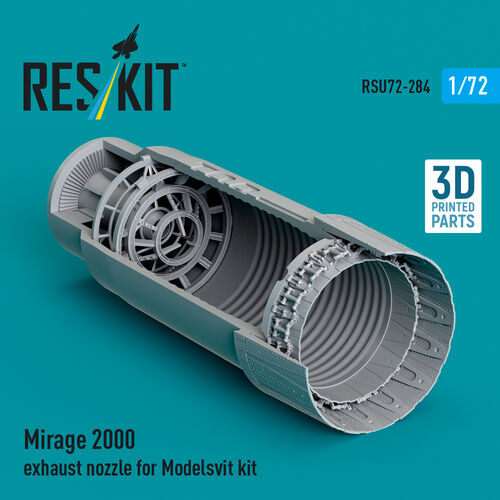 RES/KIT U72-0284 Mirage 2000 Exhaust Nozzle For Modelsvit Kit (3D Printed)