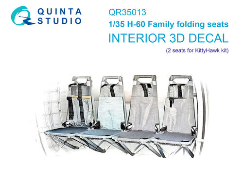 Quinta Studio QR35013 Sikorsky H-60 Family - Folding Seats 2 pcs (for Kitty Hawk kits)