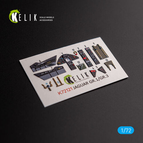 KELIK K72121 Jaguar GR.1/GR.3 - Interior 3D Decals For Italeri Kit