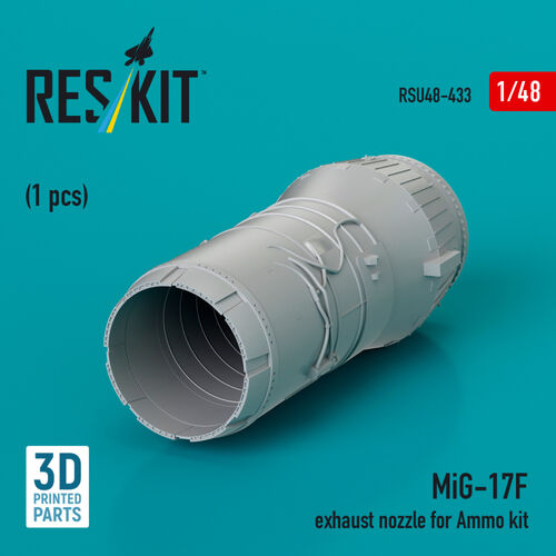 RES/KIT U48-0433 MiG-17F Exhaust Nozzle For Ammo Kit (3D Printed)