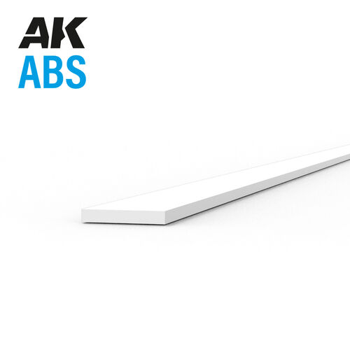 AK-Interactive 6703 ABS Opaque Strip 0.25 x 2.00 x 350mm - 1 Piece