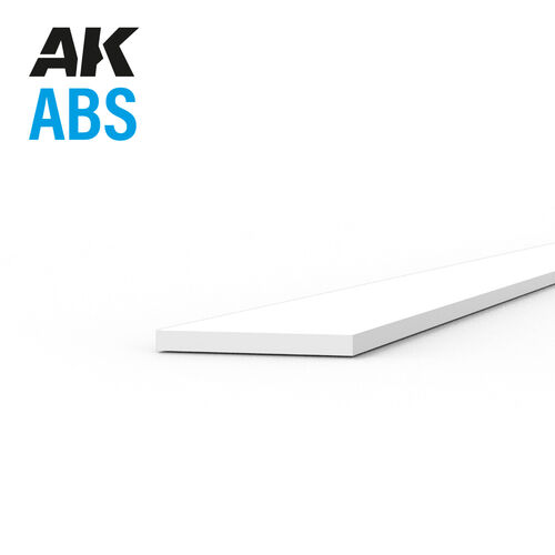 AK-Interactive 6704 ABS Opaque Strip 0.25 x 3.00 x 350mm - 1 Piece