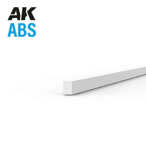 AK-Interactive 6713 ABS Opaque Strip 0.75 x 0.50 x 350mm - 1 Piece