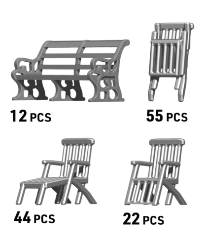 ION Model CV200-002 Titanic Furniture Set