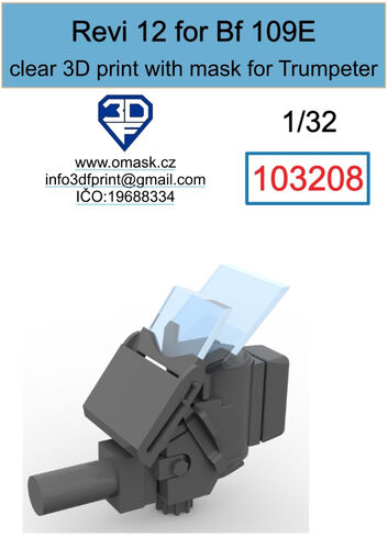 3DF 103208 Revi 12 For Bf 109E (For Trumpeter)