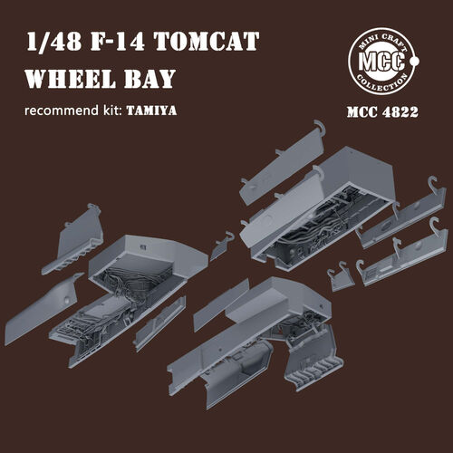 Mini Craft Collection 4822 Grumman F-14 A / B / D Tomcat -  Wheel Bay (for Tamiya kits)