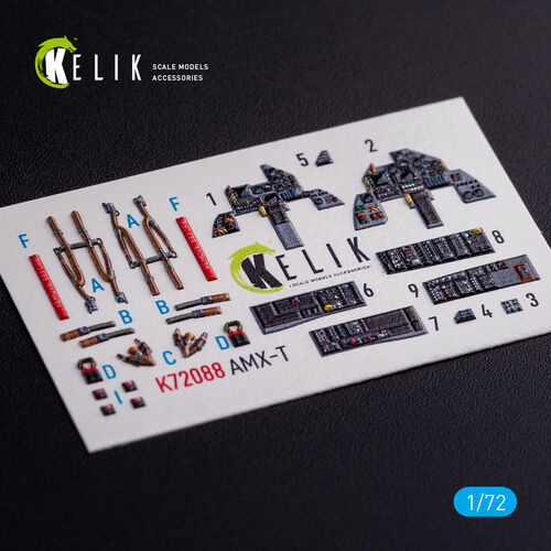 KELIK K72088 AMX-T Interior 3D Decals For Italeri Kit