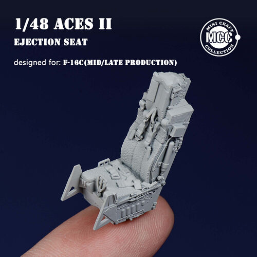 Mini Craft Collection 4812 ACES II Ejection Seat wool pad for F-16 C Mid/Late (1pc - 3D-Printed) (for Kinetic Model kits)