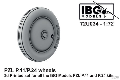 IBG 72U034 PZL P.11/P.24 - Wheels - 3D Printed Set for IBG Kits