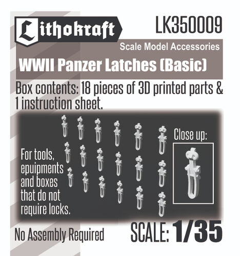 Lithokraft Range 350009 WWII Panzer Latches (Basic)