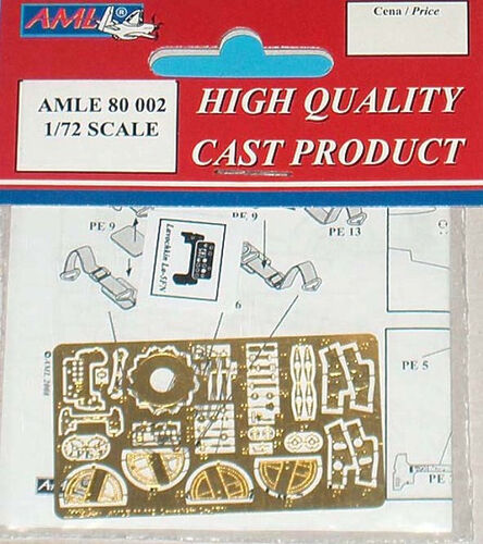 AML E80002 Lavochkin La-5 FN - wheel bay cover, instrument panel and seatbelts (for Kopro, Revell and Zvezda kits)