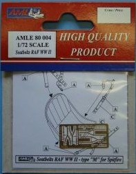 AML E80004 RAF WWII seatbelts type 'M' for Supermarine Spitfire