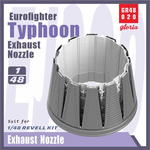 Gloria Model GR48020 Eurofighter Typhoon EJ200 Exhaust Nozzle (For Revell Kit) (2pcs)