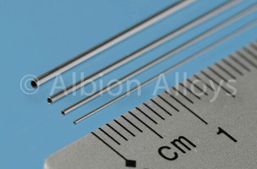 Albion Alloys AT2M Aluminium Tube - 2mm x 0.45mm x 305mm 1 piece / 1 szt.