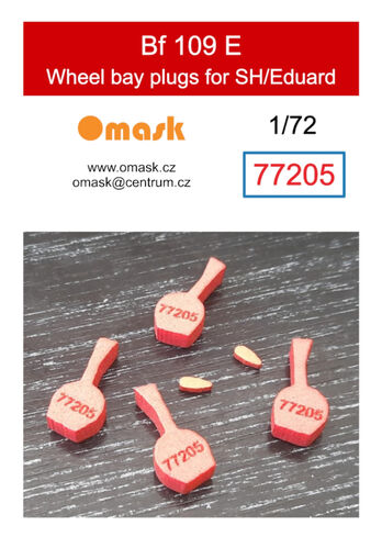 Omask 77205 Messerschmitt Bf-109 E Wheel Bay Plugs (for Eduard / Special Hobby kits)