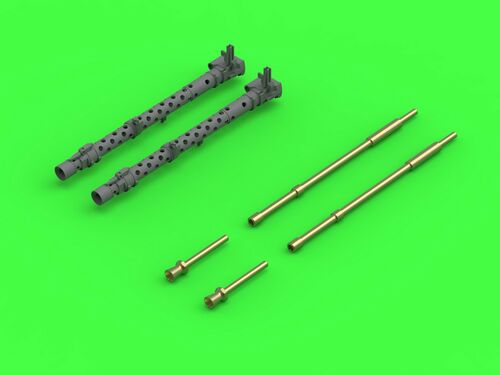 Master GM-35-049 MG-34 (7.92mm) - German machine gun barrels - version with drilled cooling jacket - used by infantry and on early tanks (2pcs)