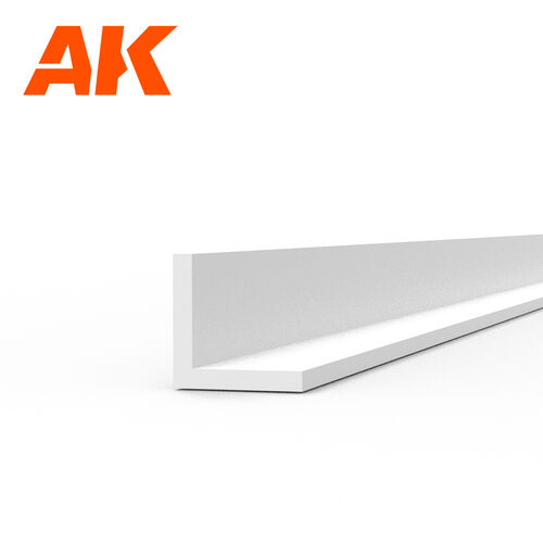 AK-Interactive 6560 Angle 2.0 x 2.0 x 350mm - STYRENE ANGLE – (1 UNITS)