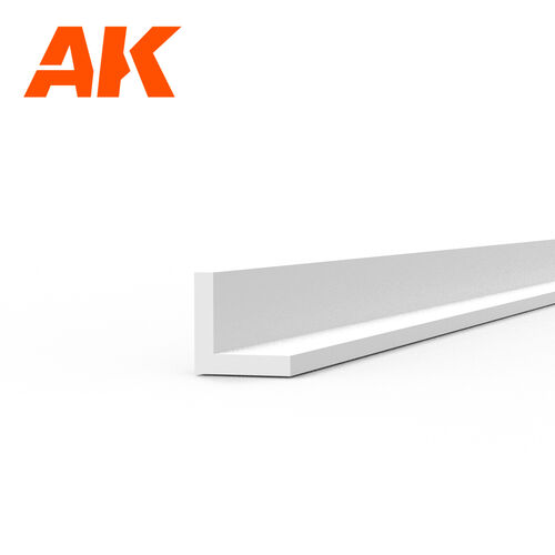 AK-Interactive 6559 Angle 1.50 x 1.50 x 350mm - STYRENE ANGLE – (1 UNITS)