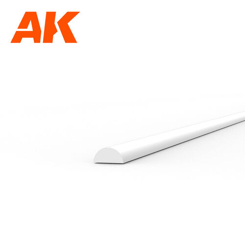 AK-Interactive 6551 Half cane 1.00 x 350mm - STYRENE HALF CANE – (1 UNITS)