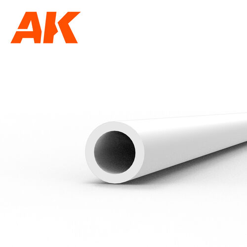 AK-Interactive 6542 Hollow tube 2.00 diameter x 350mm (W.T. 0,7mm) - STYRENE HOLLOW TUBE – (1 UNITS)