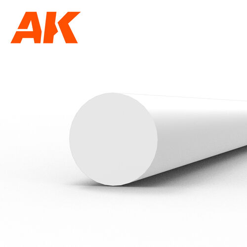 AK-Interactive 6541 Rod 3.00 diameter x 350mm - STYRENE ROD – (1 UNITS)