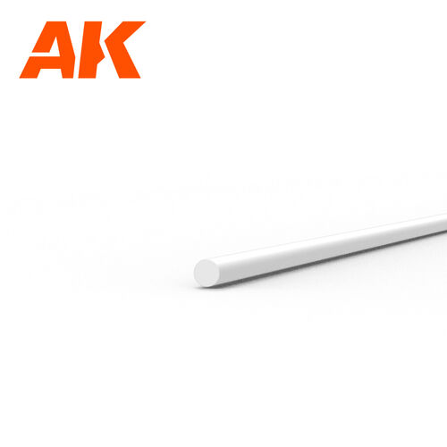 AK-Interactive 6536 Rod 0.50 diameter x 350mm - STYRENE ROD – (1 UNITS)