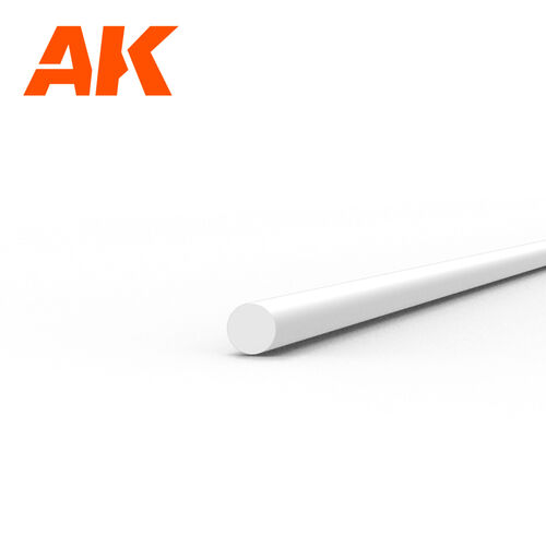 AK-Interactive 6537 Rod 0.75 diameter x 350mm - STYRENE ROD – (1 UNITS)